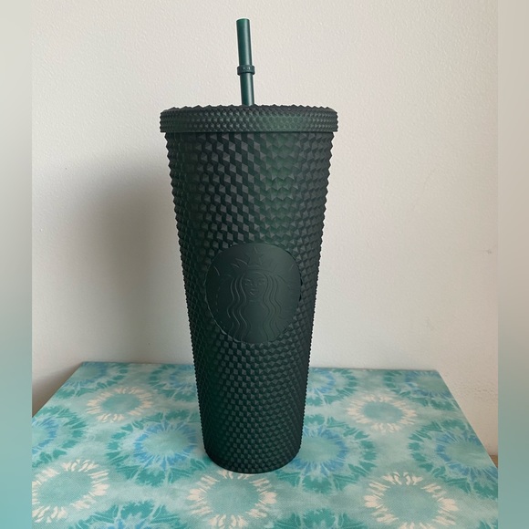 Starbucks | Kitchen | Starbucks Venti Studded Hunter Greentumbler 24 Oz ...